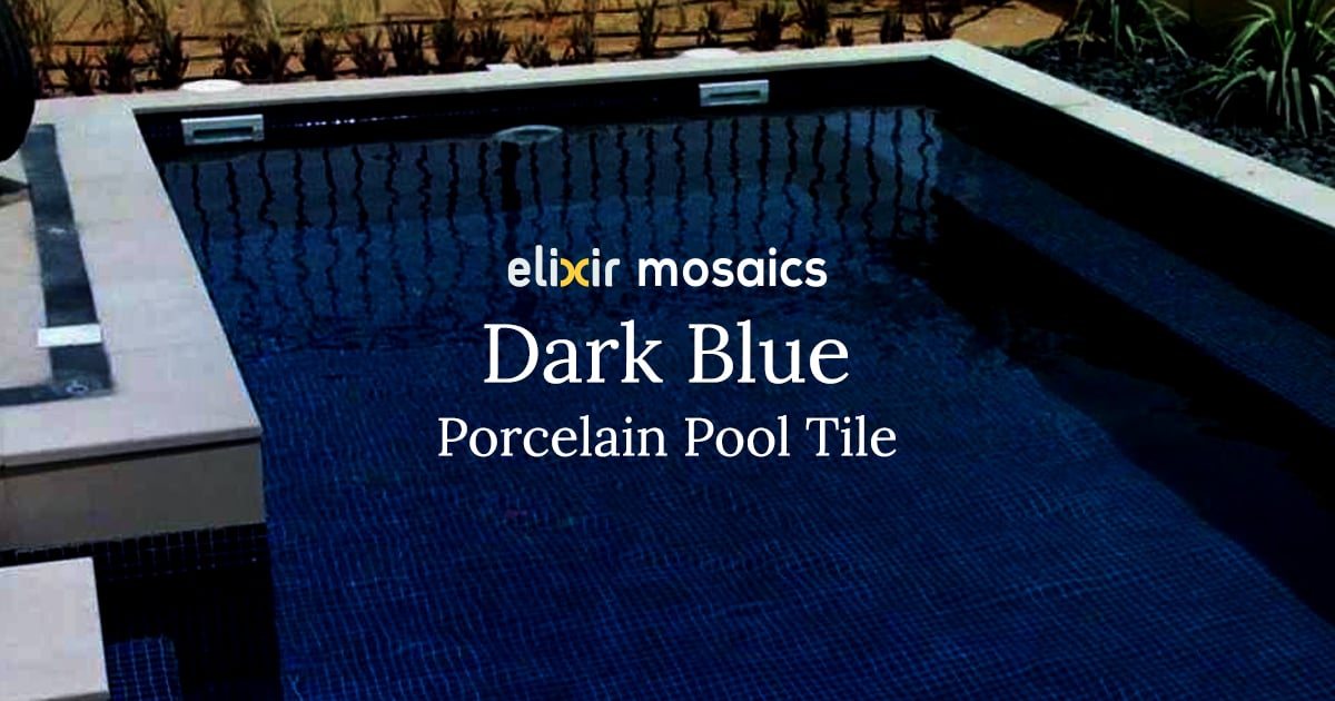 ECM-23 Dark Blue Porcelain Ceramic Pool Tile In Dubai, UAE
